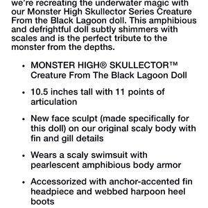 monster high | Toys | Monster High Creature From The Black Lagoon ...